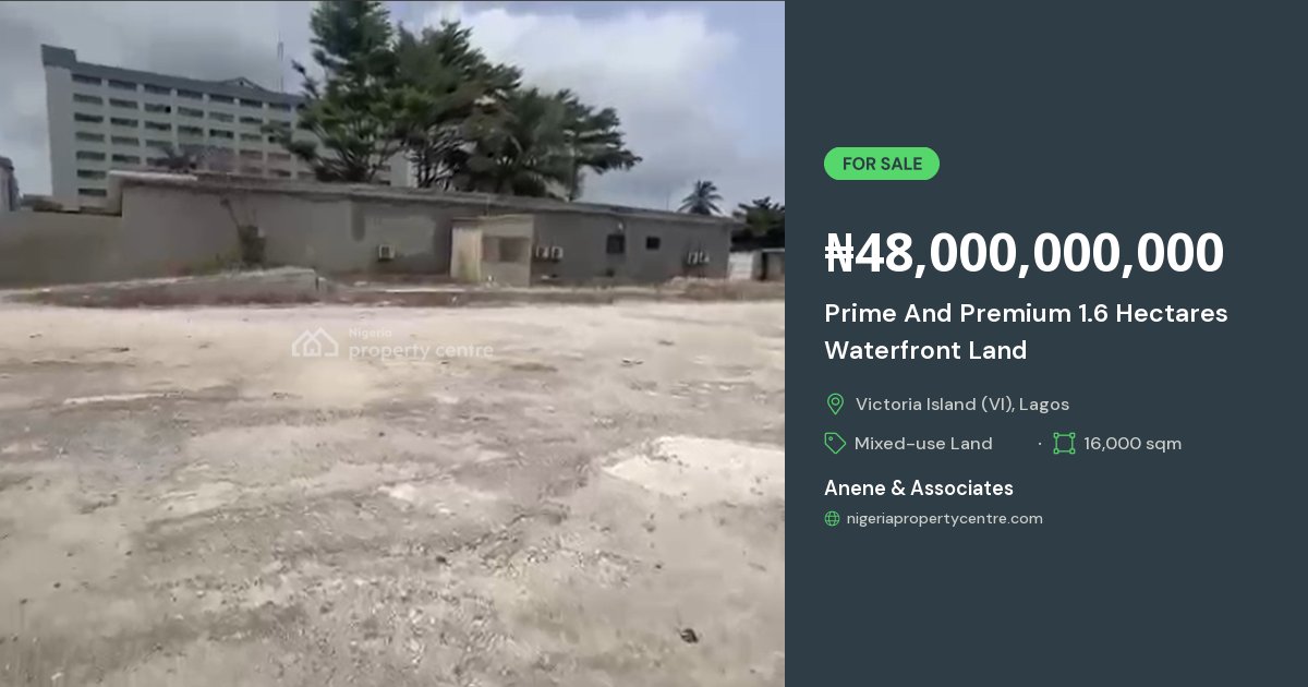 For Sale: Prime And Premium 1.6 Hectares Waterfront Land, Ozumba ...