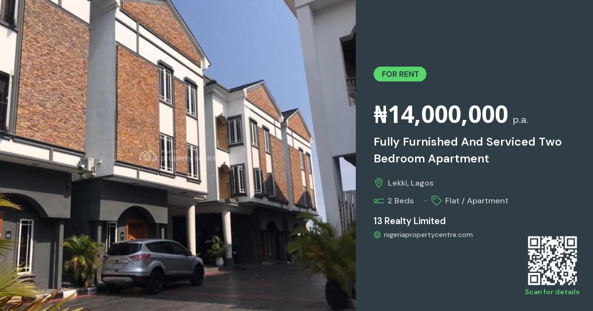 For Rent: Fully Furnished And Serviced Two Bedroom Apartment, Right ...