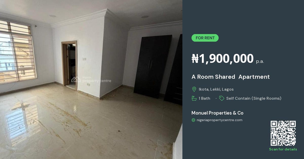 For Rent: A Room Shared Apartment, Lekki County, Ikota, Lekki, Lagos ...
