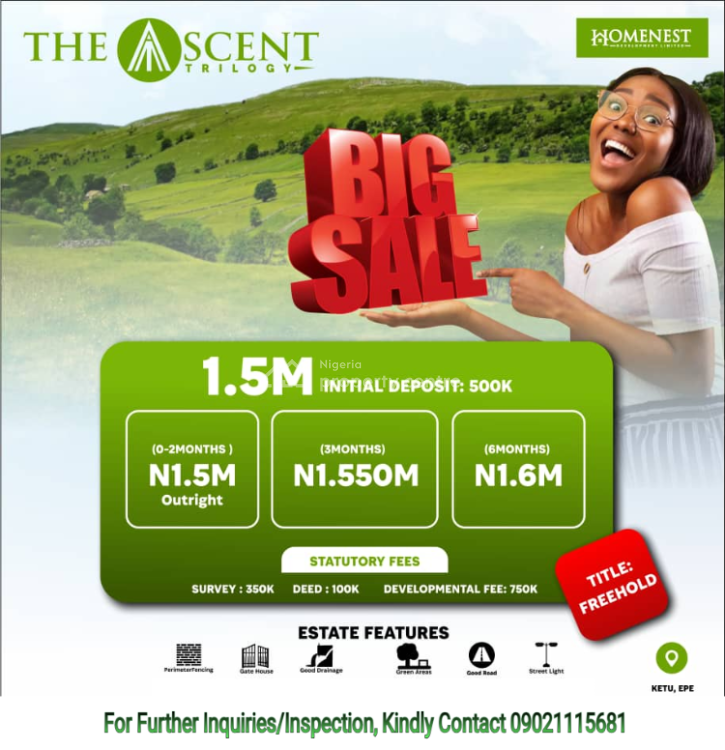 For Sale: 500 Square Meter Land, Epe, Lagos | Nigeria Property Centre ...