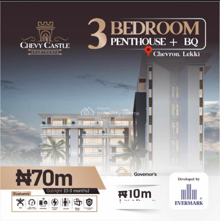 For Sale: 3 Bedroom Penthouse + Bq, Chevron Estates, Lekki, Lagos | 3 ...