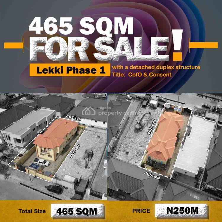 For Sale: 465sqm Of Land Up For Grab, Lekki Phase 1, Lekki, Lagos ...