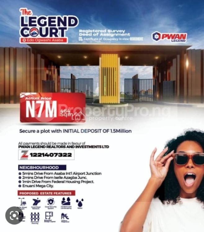 For Sale: 100% Dry Table Land, Legend Court Estate Edo Ogwashi, Asaba ...