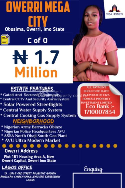 For Sale: Mixed Use Land, Owerri Mega City Estate, Obosima, Off Owerri - Portharcourt Road ...