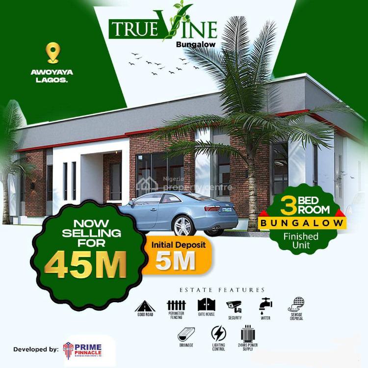 For Sale: 3 Bedroom Bungalow Bungalow Estate, Oribanwa, Awoyaya, Lekki Epe At True Vine, Ajah ...