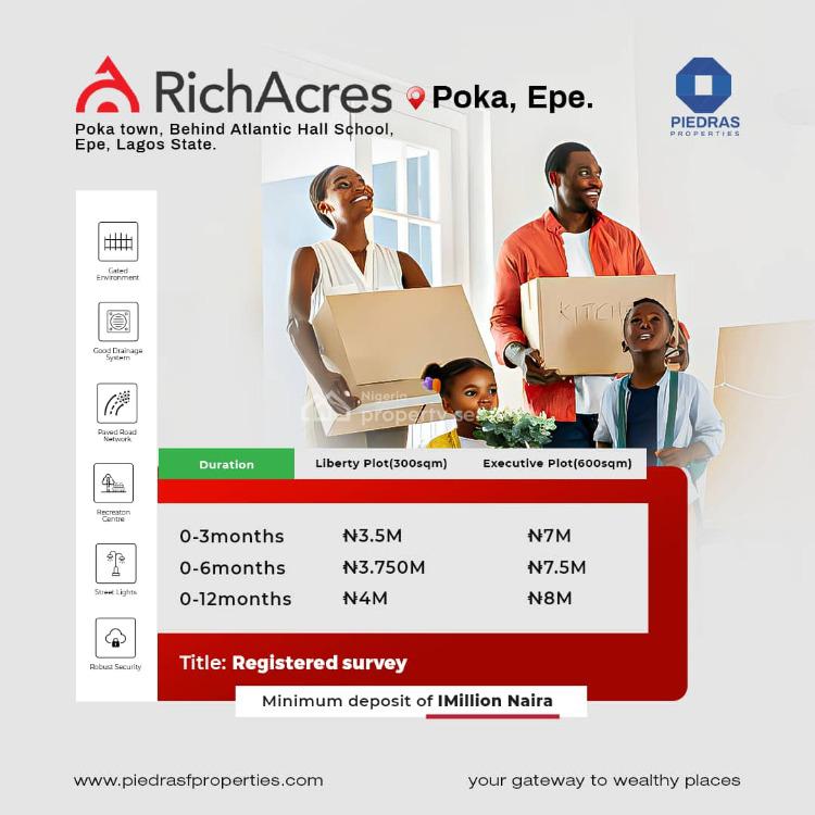 For Sale: Free Hold Land Suitable For Residence, Rich Acres Poka, Epe ...