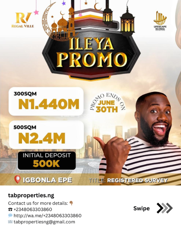 For Sale: Most Affordable Verified Land, Igbonla- Epe - Regal Ville, Epe, Lagos (Ref: 2328737)