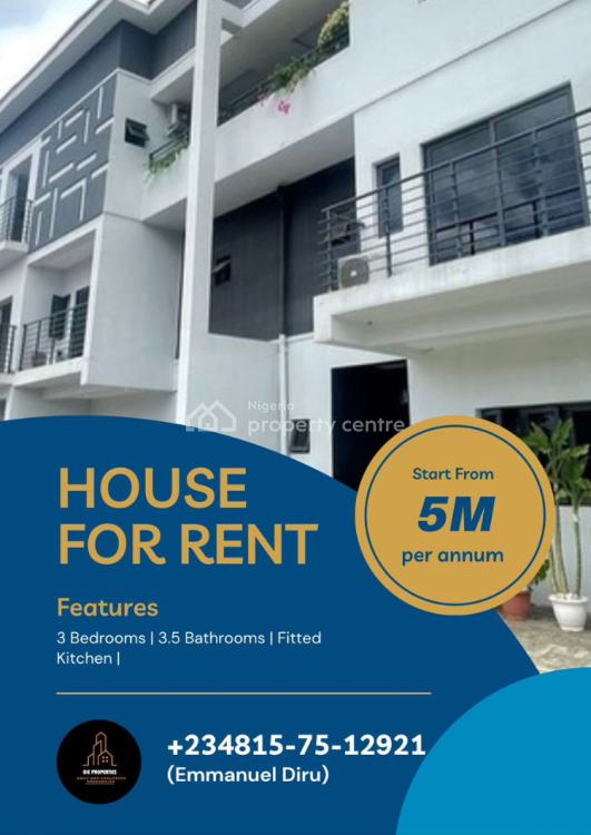 For Rent: Modern Built 3 Bedroom Flat With A Maids Room, Idu Industrial ...