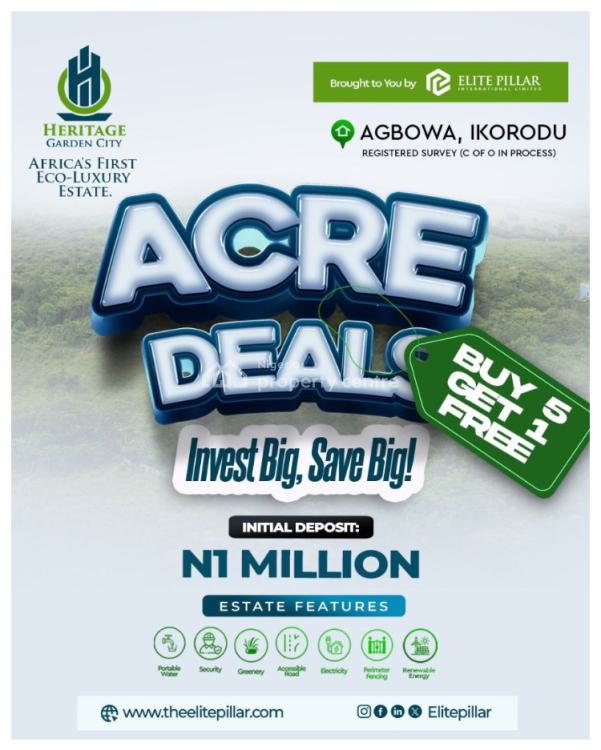 For Sale: Invest Big!!! Own Acres In An Amazing Estate, Agbowa, Ikorodu ...