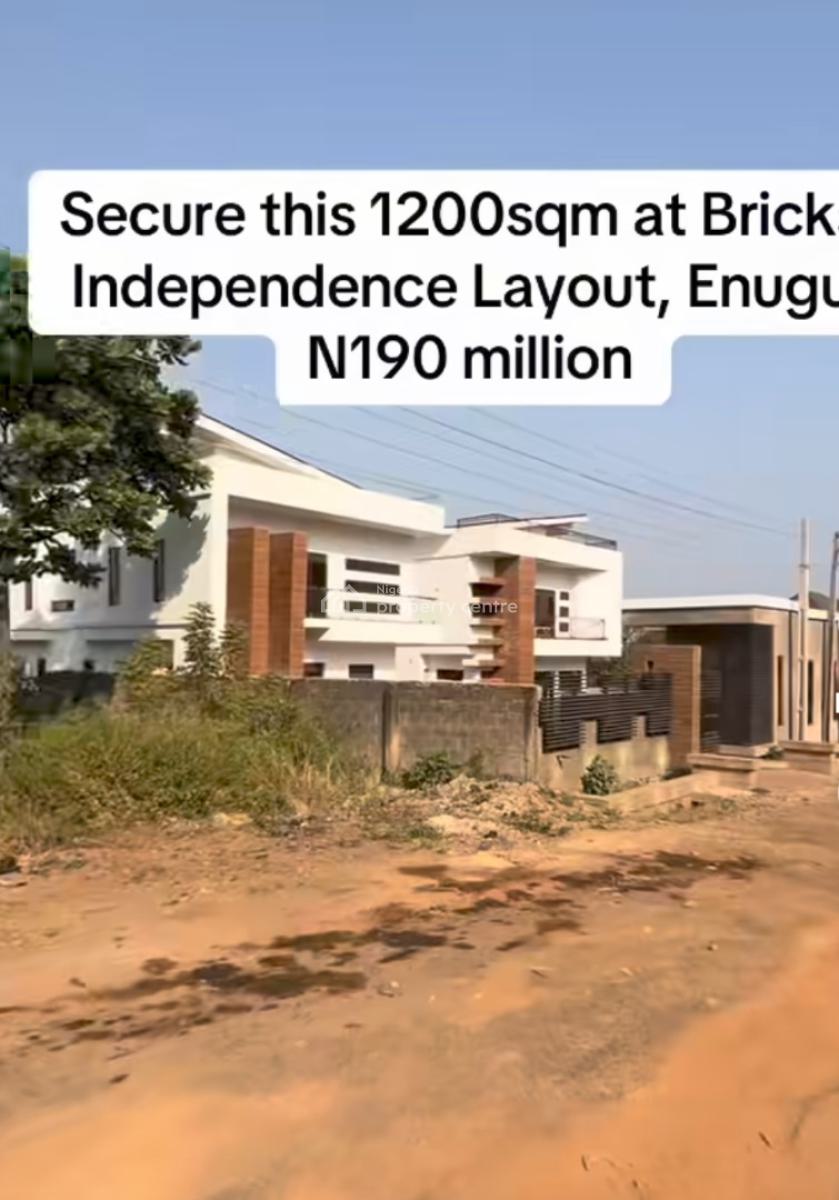For Sale: 1200sqm Bareland In A Fully Developed Area, Bricks ...